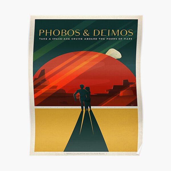 "Phobos & Deimos Space Travel" Poster by Aliasotaku | Redbubble