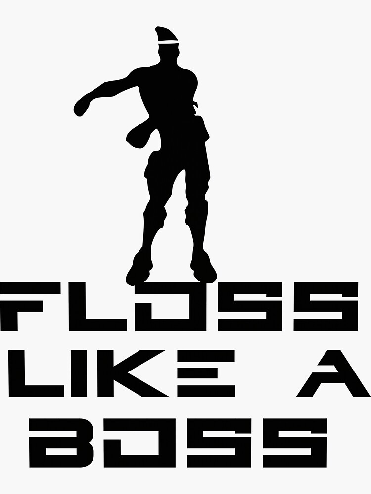 "Floss like a boss" Sticker for Sale by alexey531993 | Redbubble