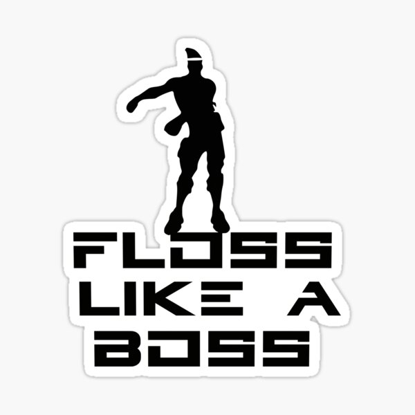 "Floss like a boss" Sticker for Sale by alexey531993 | Redbubble