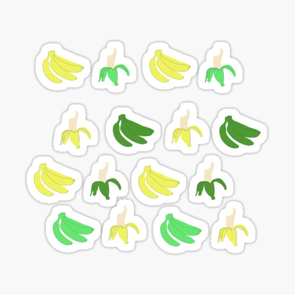 "green banana green" Sticker by ZiphGames | Redbubble