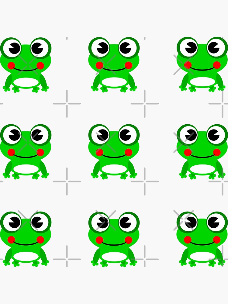 "Mini frogs" Sticker by OkihanaShop | Redbubble