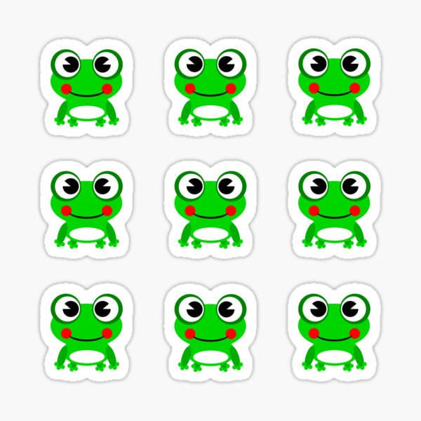 "Mini frogs" Sticker by OkihanaShop | Redbubble