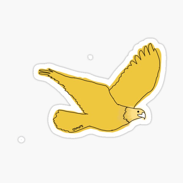 "Golden Eagle fam" Sticker by pinkatsushi | Redbubble