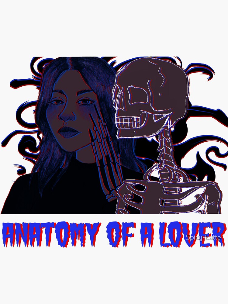 "Anatomy of a Lover" Sticker for Sale by Spicy-Latte | Redbubble