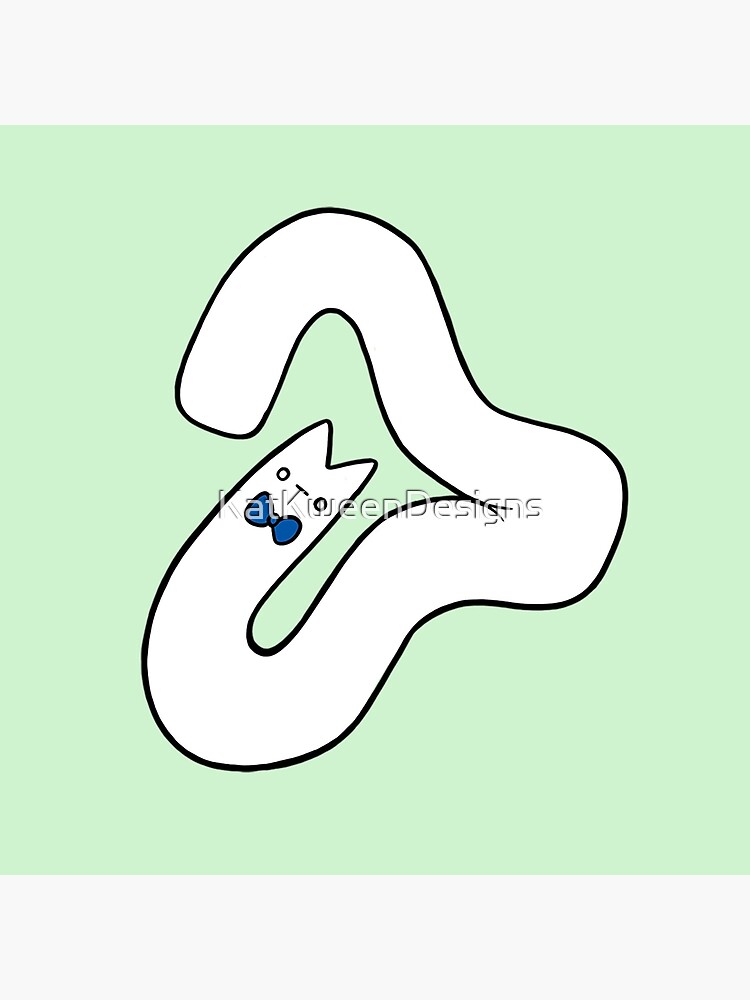 "Wiggly Worm Kat" Poster for Sale by KatKweenDesigns | Redbubble