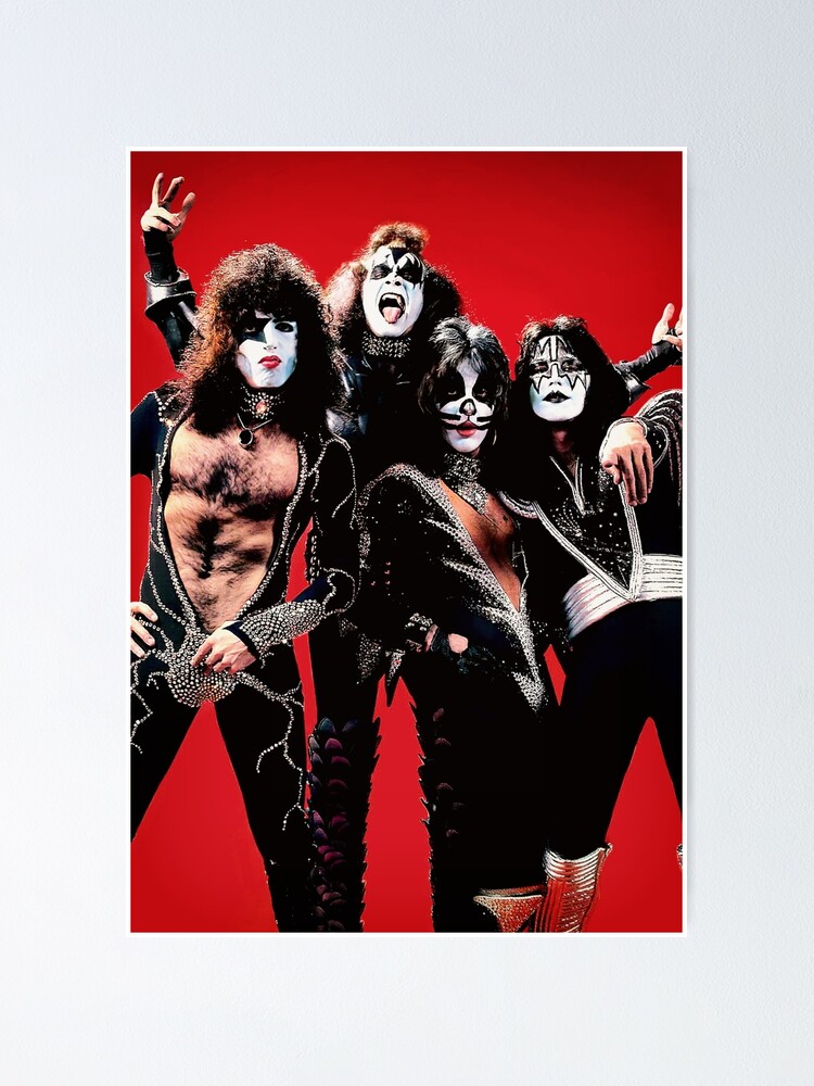 "KISS 76' Red" Poster for Sale by ManiacForces86 | Redbubble