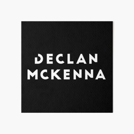 "Declan McKenna Logo - White" Art Board Print for Sale by verdxnturf ...