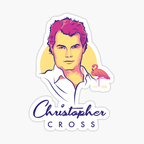 "Christopher Cross" Sticker for Sale by SoftrockTees | Redbubble