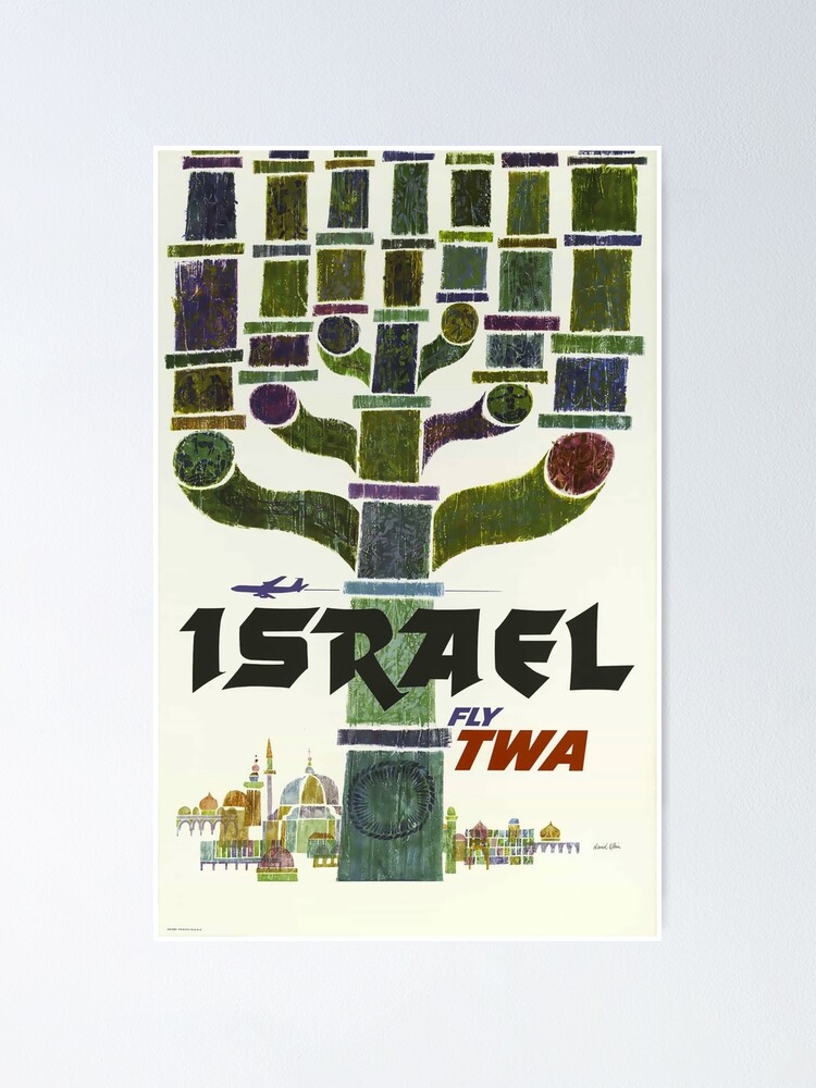 "Israel vintage travel poster" Poster by stickart-marek | Redbubble