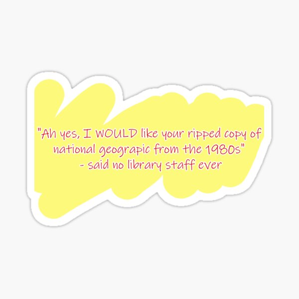 "National geographic" Sticker by tinygnomes | Redbubble