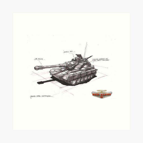"Command and Conquer Red Alert 2 - Allied Tank Destroyer Concept" Art ...