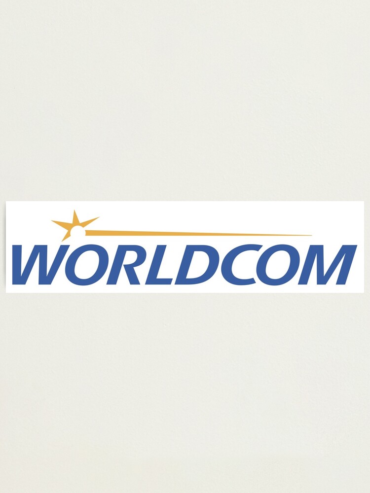 "WorldCom Logo" Photographic Print by DecorahDesigns | Redbubble