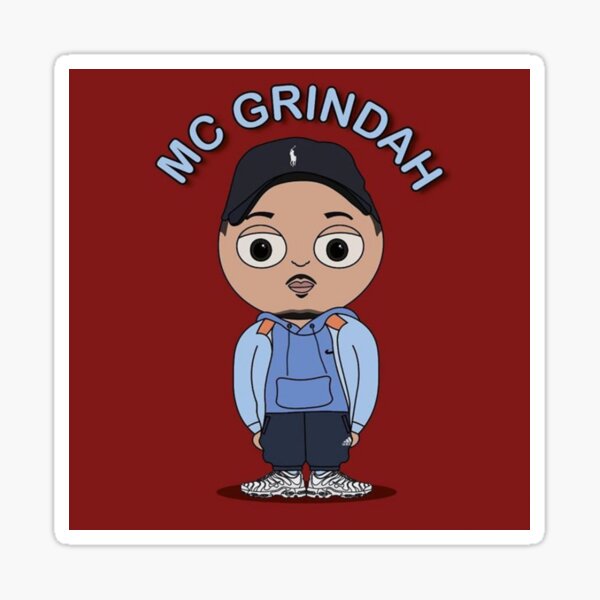 "MC Grindah" Sticker for Sale by tevyerohl | Redbubble