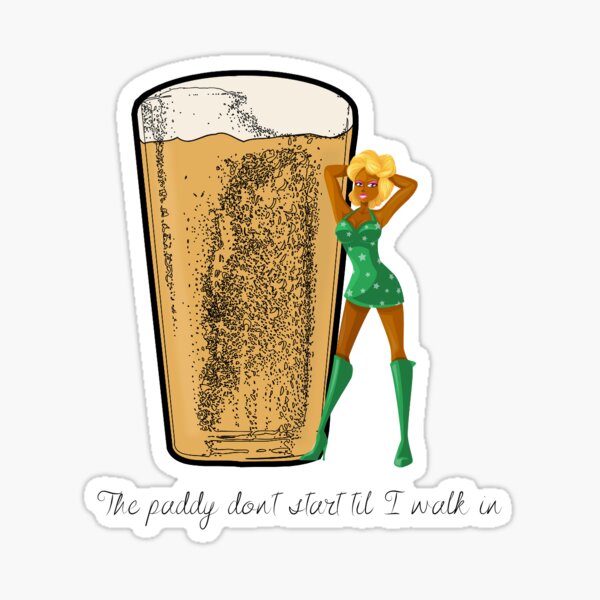 "Get the Paddy Started!" Sticker for Sale by Mamalia | Redbubble