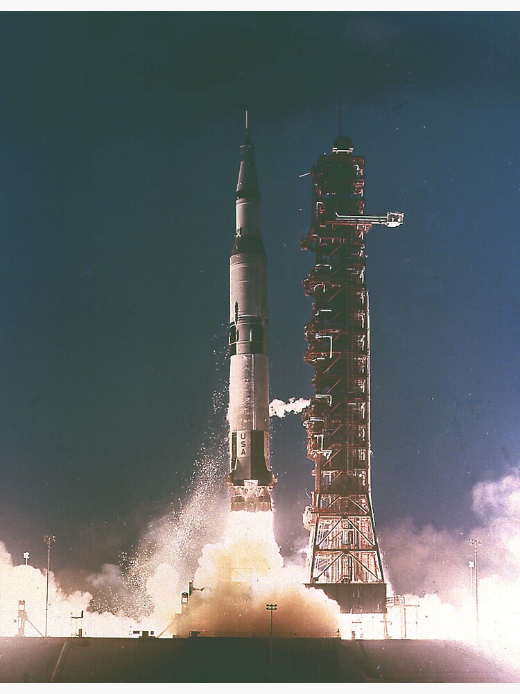 "Apollo 4 Launch" Sticker for Sale by Ranger-7 | Redbubble