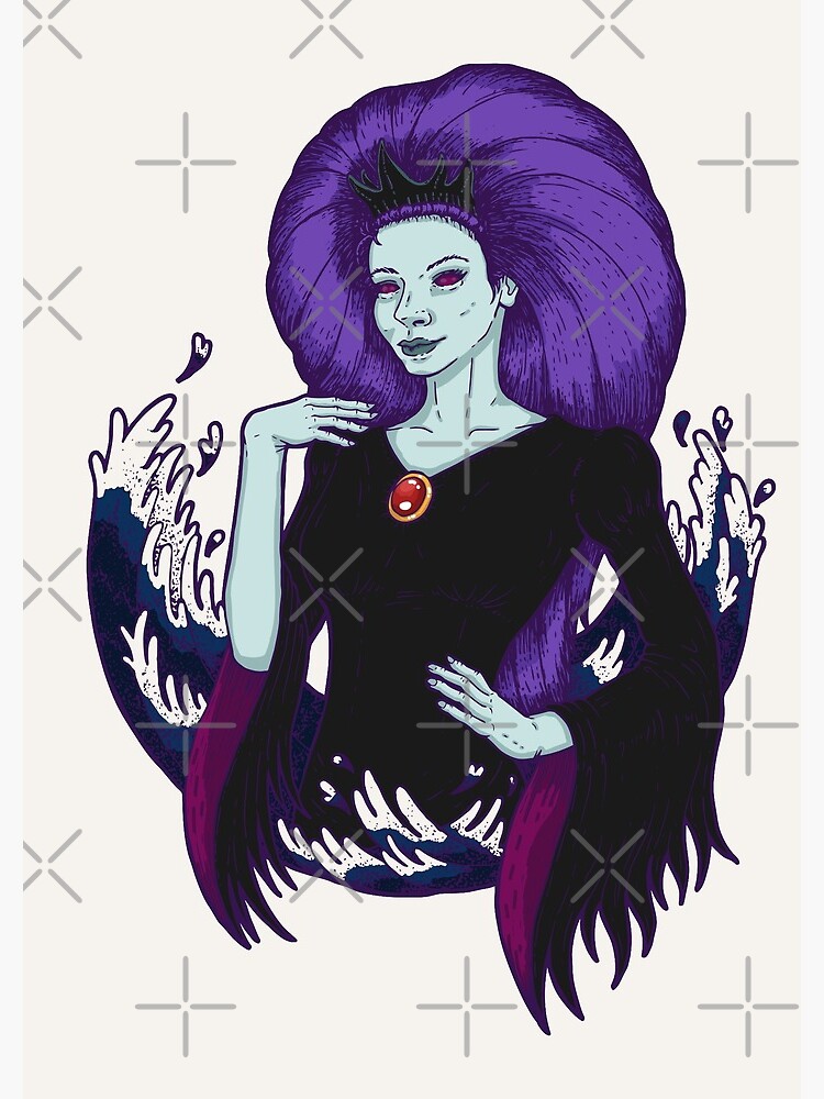 "Black Puddle Queen from Courage the Cowardly Dog Reimagined" Spiral ...