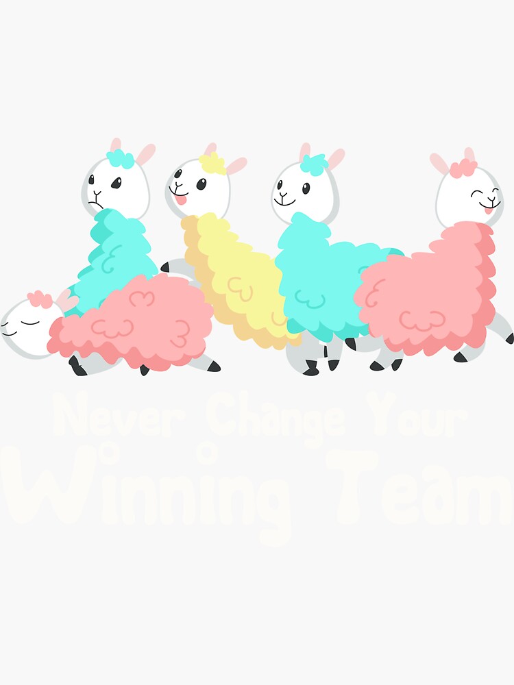 "Alpaca Team" Sticker for Sale by ELIASWHO | Redbubble
