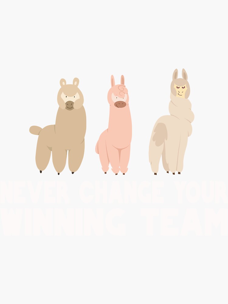 "Alpacas Team" Sticker for Sale by ELIASWHO | Redbubble