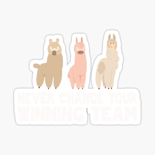 "Alpacas Team" Sticker for Sale by ELIASWHO | Redbubble