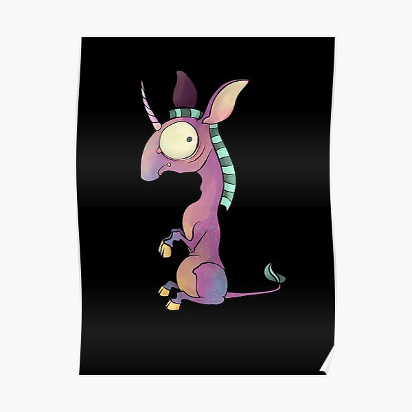 "Derpy Unicorn" Poster by HollyPierson | Redbubble