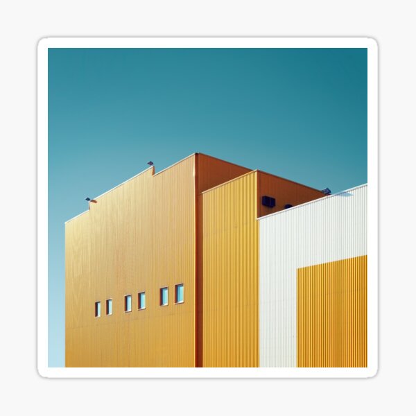 "Architecture minimal #1" Sticker for Sale by Dmitry-Belousov | Redbubble