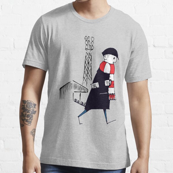 "FCF: Flat cap Fan - Football Fan - Red and White Scarf" T-shirt for ...