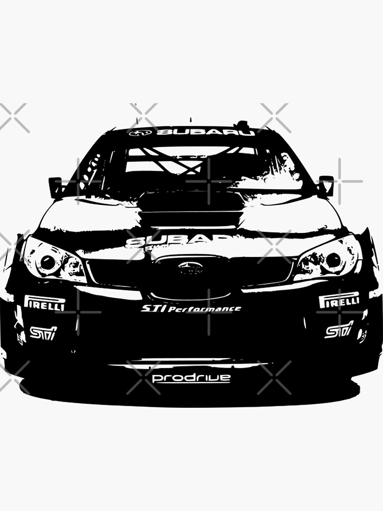 "SUBI WRX STI Black" Sticker for Sale by CharlieCreator | Redbubble
