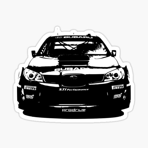 "SUBI WRX STI Black" Sticker for Sale by CharlieCreator | Redbubble