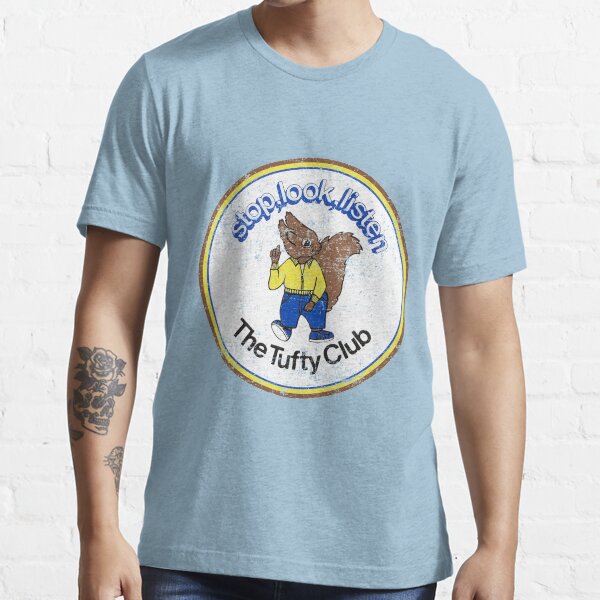 "Vintage Tufty Club with distressed finish." T-shirt for Sale by Glynli ...