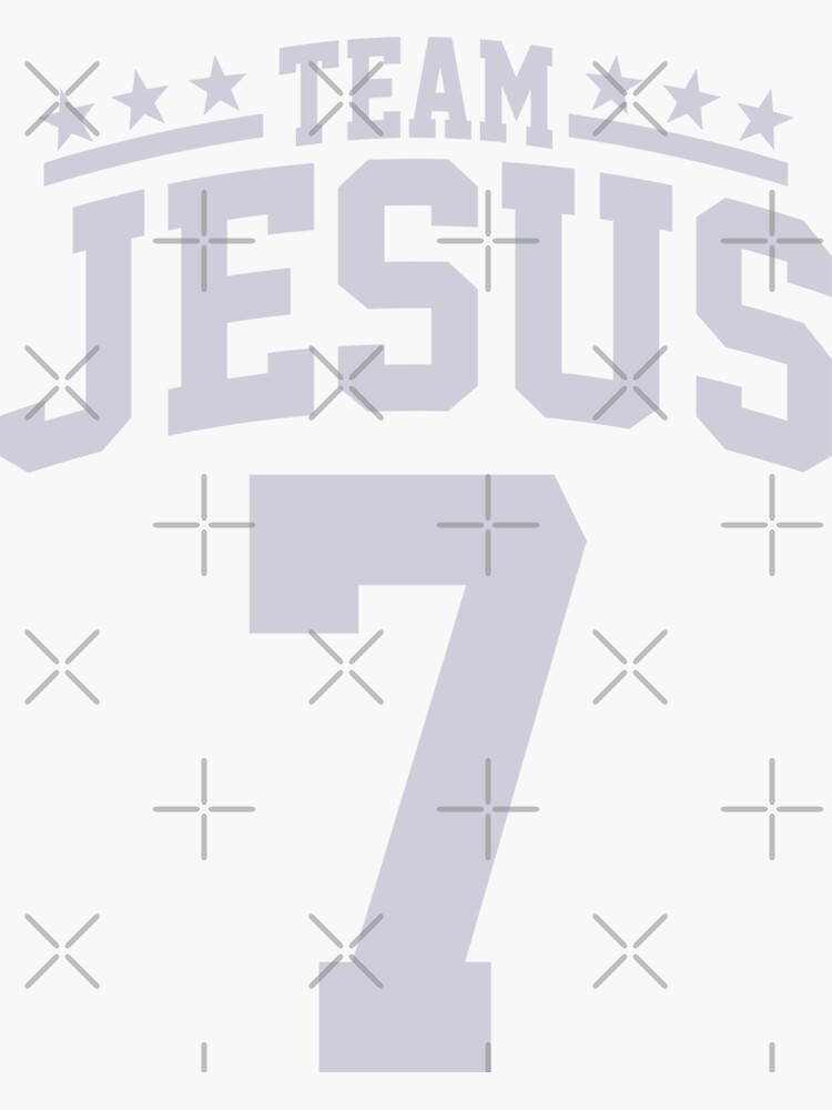 "Team Jesus" Sticker by elizaldesigns | Redbubble