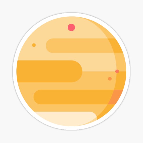 " Jupiter icon sticker" Sticker for Sale by Lonneketk | Redbubble