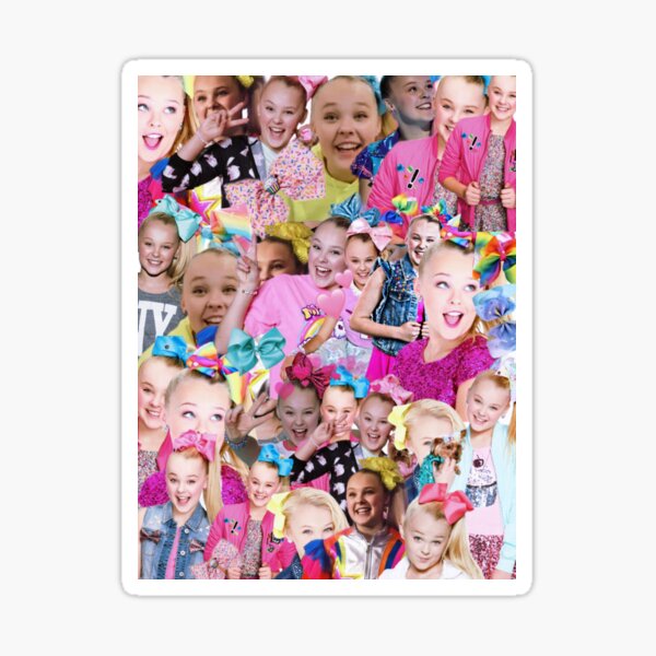 "Jojo Siwa Collage (Original)" Sticker for Sale by chrstnm | Redbubble