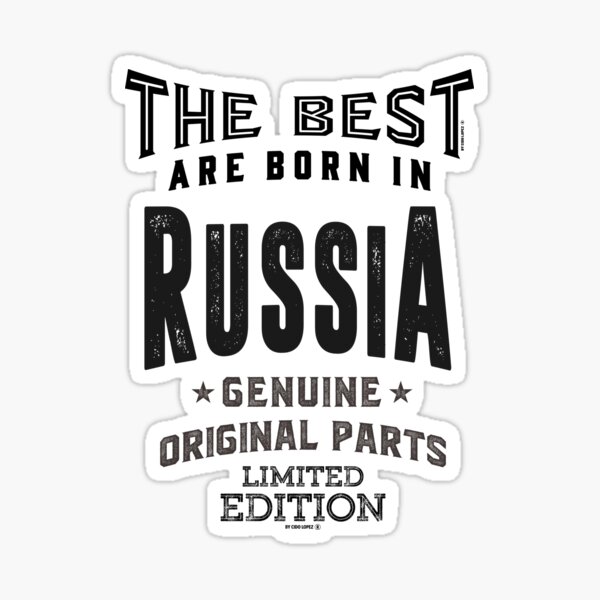 Made In Russia Stickers | Redbubble