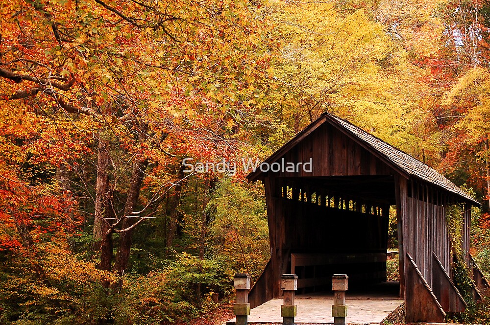 "Pisgah Covered Bridge" by Sandy Woolard | Redbubble