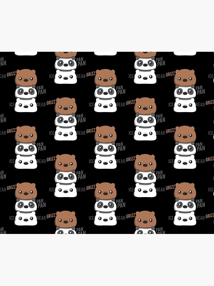 Tela decorativa «Osos Escandalosos Chibi | Cute Pardo, Panda y Polar ...