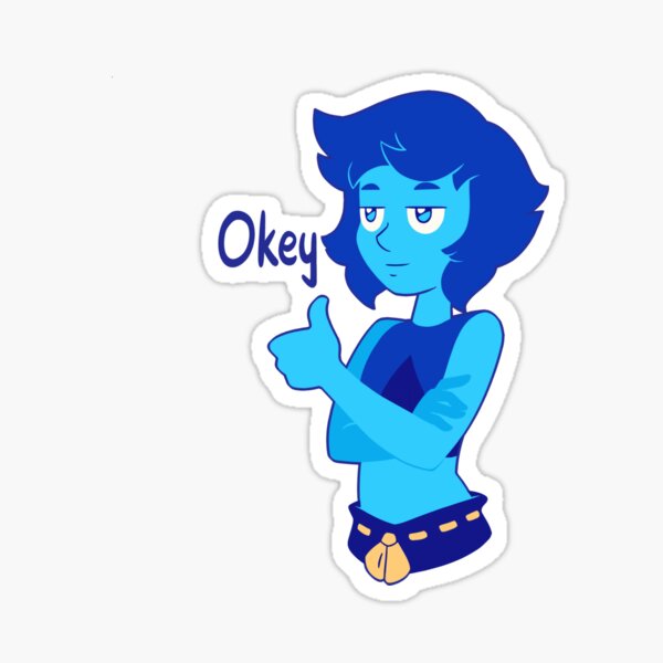 "Lapis Lazuli ''Okey''" Sticker for Sale by SaKe Bunny | Redbubble