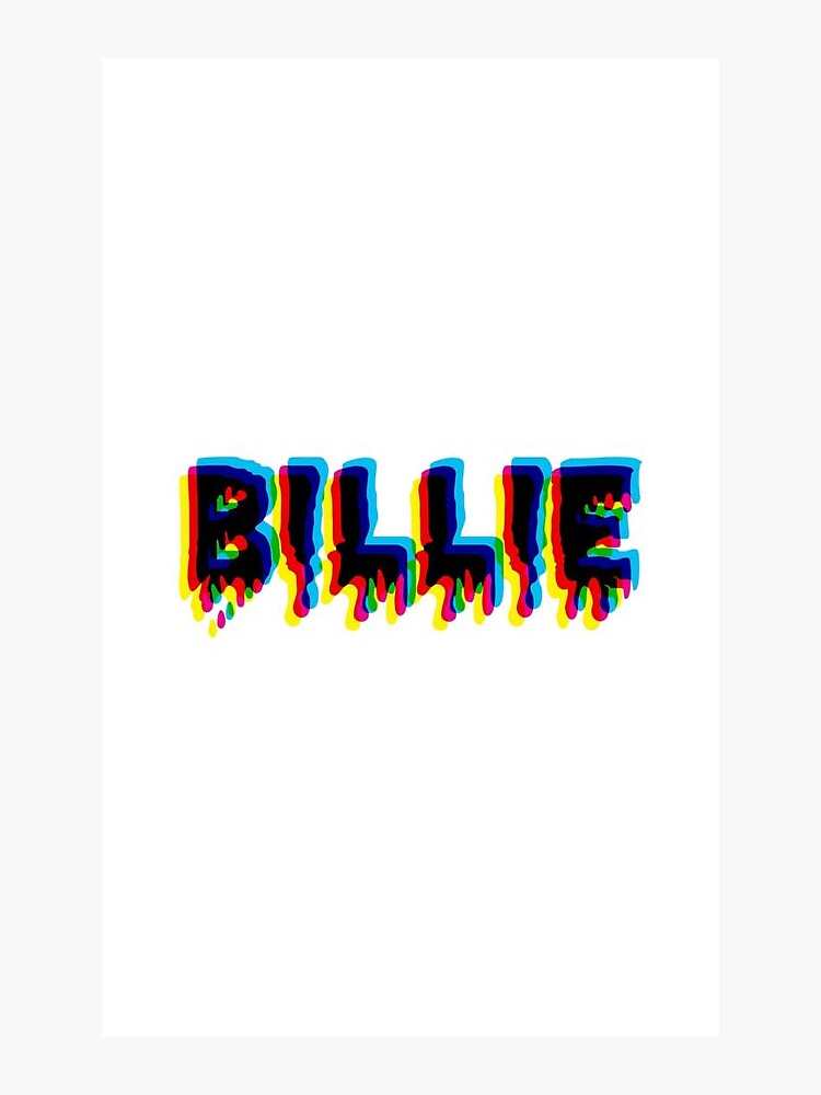 "billie eilish holographic letter art" Sticker for Sale by jaidalewis7 ...