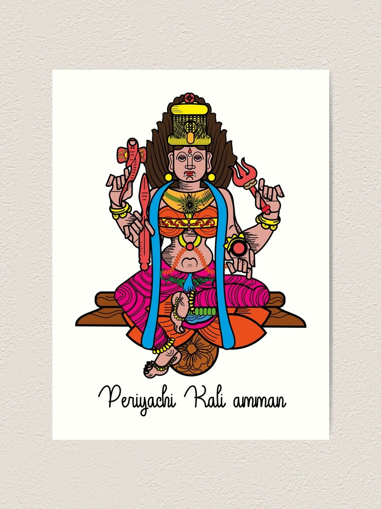"Periyachi the Divine Mother in Hinduism | Periyachi Kali amman t-shirt ...