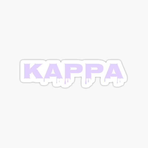 "purple drip kappa greek word" Sticker by isabellamwilson | Redbubble