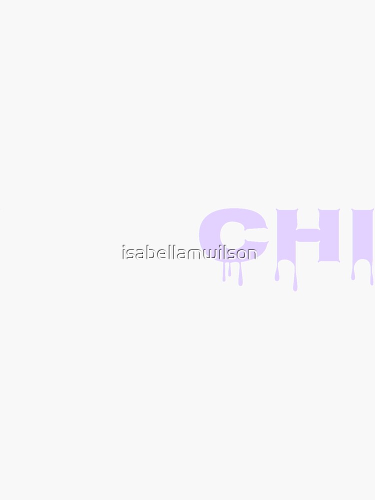 "purple drip chi greek word" Sticker by isabellamwilson | Redbubble