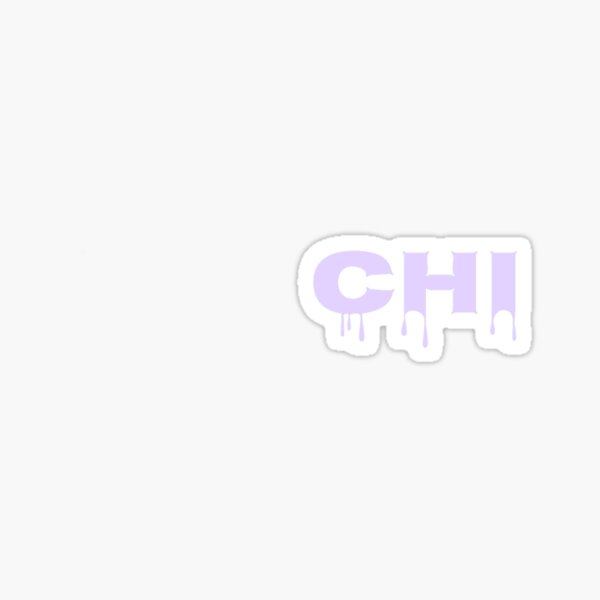 "purple drip chi greek word" Sticker by isabellamwilson | Redbubble