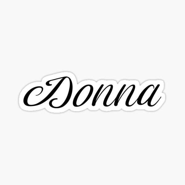 "Donna" Sticker for Sale by gulden | Redbubble