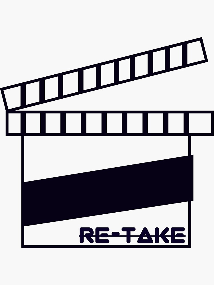 "Retake design " Sticker for Sale by Mukulsharma1 | Redbubble