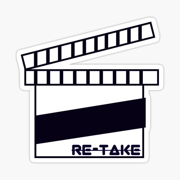 "Retake design " Sticker for Sale by Mukulsharma1 | Redbubble