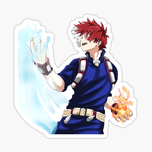 "Todoroki " Sticker by alyssa-denis | Redbubble