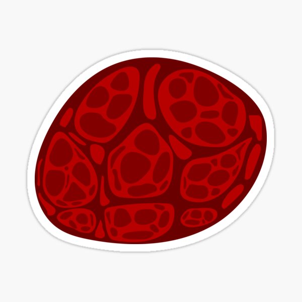 "Microscopic cells - shade of red" Sticker for Sale by luciacoronaart ...