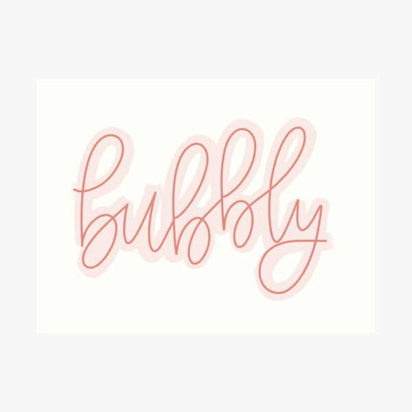 "pastel pink bubble sticker" Art Print by bonny-graphics | Redbubble