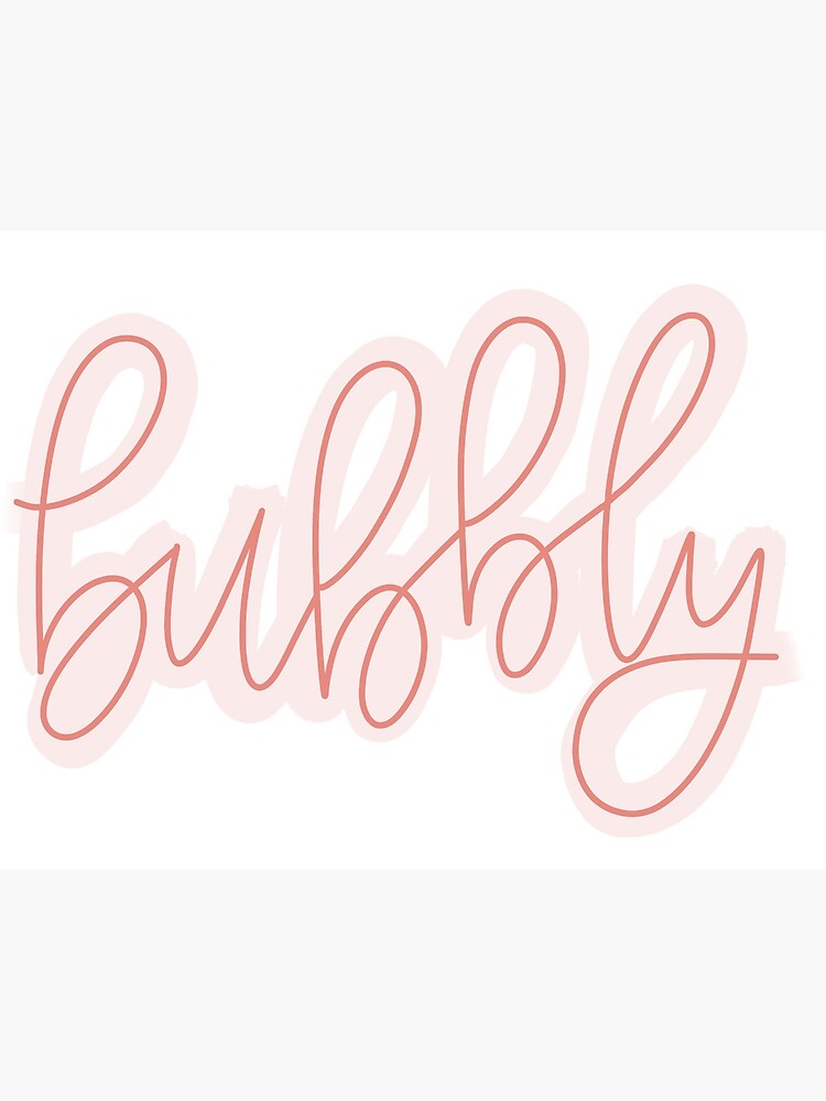 "pastel pink bubble sticker" Poster for Sale by bonny-graphics | Redbubble