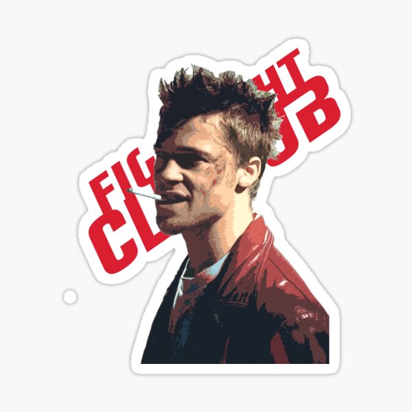 "fight club pop art" Sticker for Sale by Domi-llustra | Redbubble
