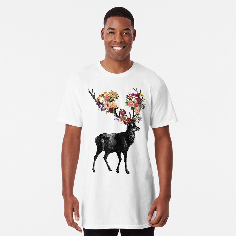 "Spring Itself Deer Floral by Tobe Fonseca" Essential T-Shirt for Sale ...